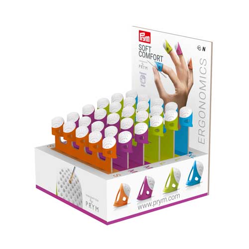 651751 - Prym Thimble Display - Soft Comfort - Assorted Colours ...